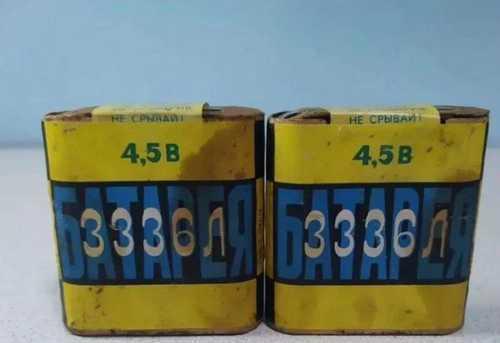 Элементы питания 3336 Л квадратная батарейка СССР
