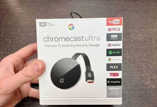 Google Chromecast Ultra, черный