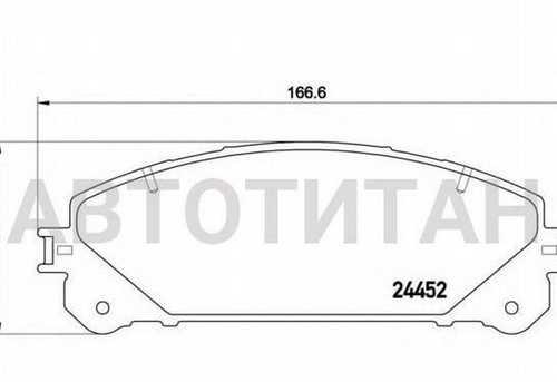 Колодки тормозные, передние задние Lexus ES (ASV60