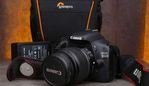 Зеркальный фотоаппарат камера Canon 550D