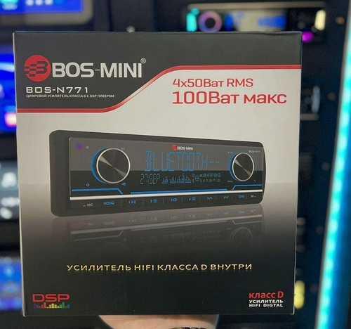 Магнитола 1din BOS-mini N771