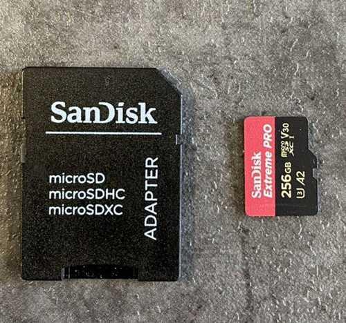 Картя памяти SanDisk extreme pro 256 gb