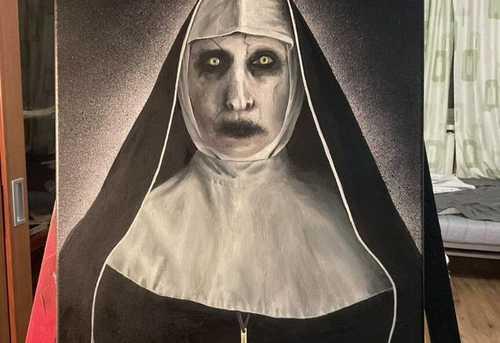 Картина "Монахиня" ручной работы 50 на 40