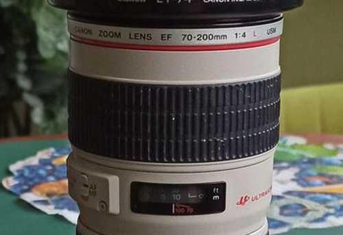 Объектив Canon EF 70-200mm 1:4 L USM