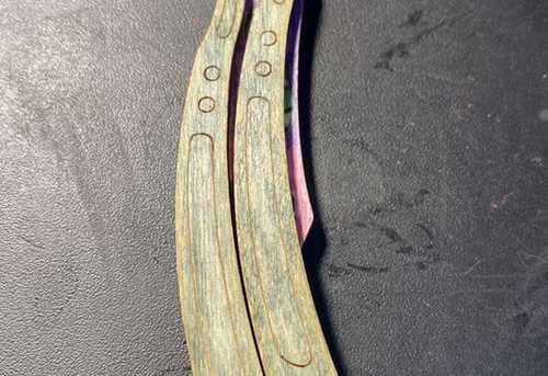 Деревянный нож бабочка
