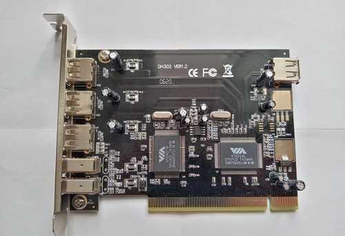 Контроллер pci USB 2.0, FireWire