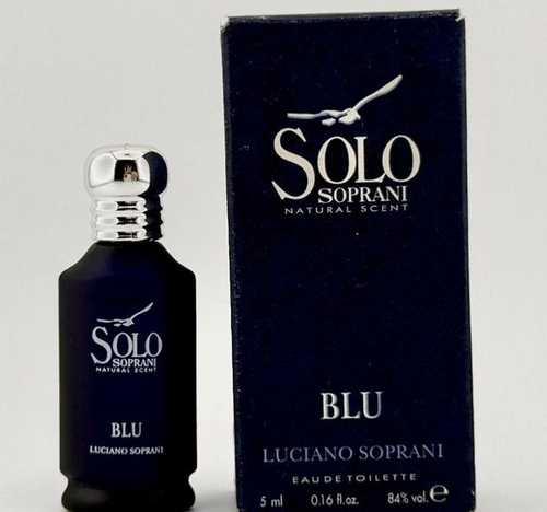 Luciano Soprani Solo Blu edt 5 мл винтаж