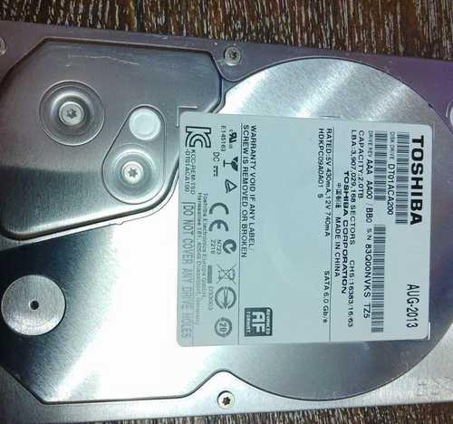 Жесткий диск Toshiba 2tb hdd