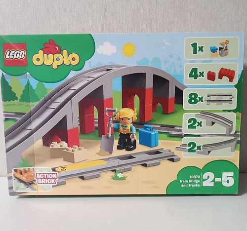 Lego duplo железнодорожный мост 10872