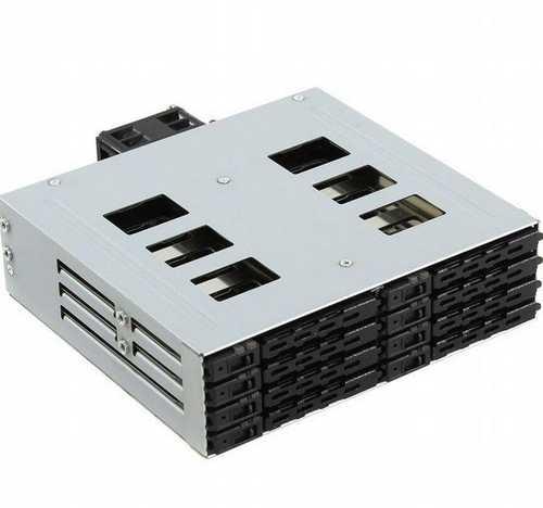 Procase L2-108-sata3-BK Корзина L2-108sata3 8 sata3/SAS, черный, с замком, hotswap mobie rack module