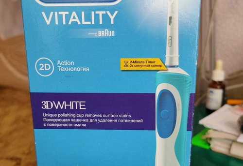Зубная щетка oral b vitality новая