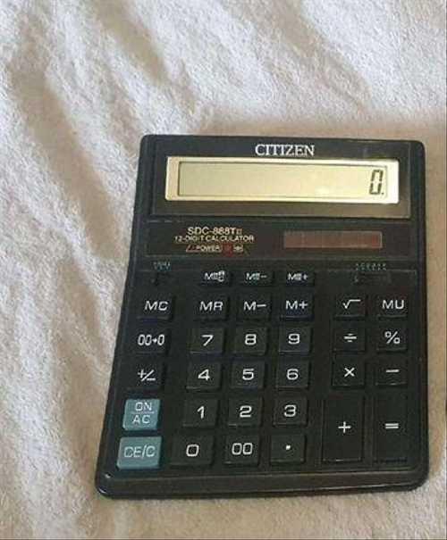 Калькулятор Citizen, SDC-888T, б/у