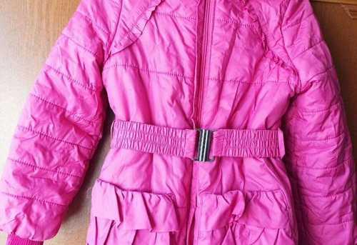 Куртка-пальто демисезонное для девочки рост 116