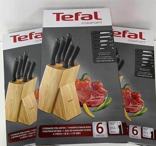 Нвбор ножей Tefal новые