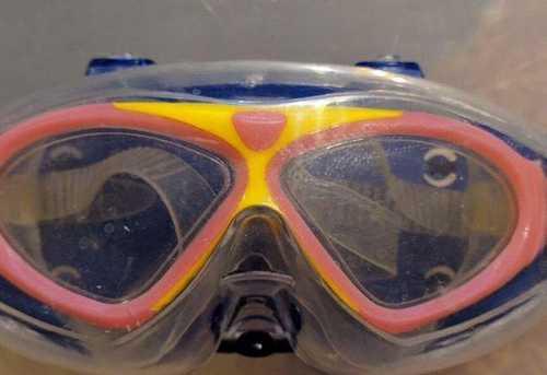 Очки-маска для плавания и ныряния детские