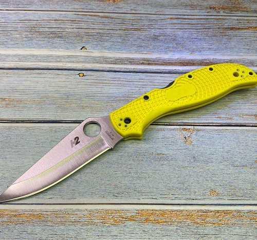 Spyderco Stretch 2 XL Salt H2 Yellow, Japan