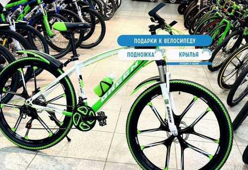 Велосипед Green (бело-зеленый)
