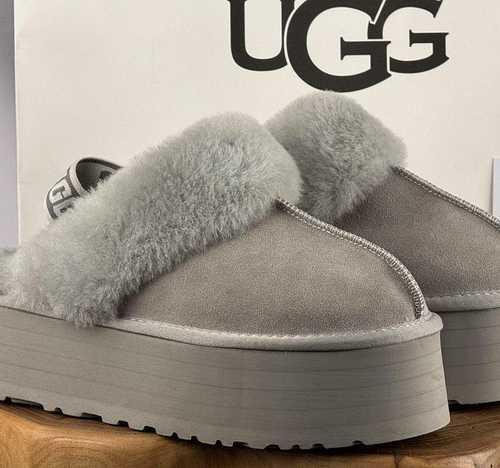 Тапочки угги Ugg Funkette Suede Grey Violet