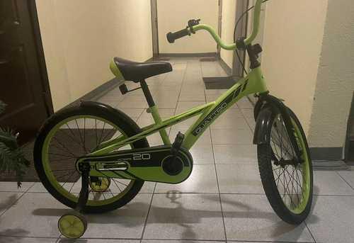 Детский велосипед tech team quattro зеленый
