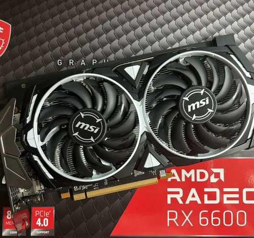 Видеокарты Msi rx 6600 armor/комплект