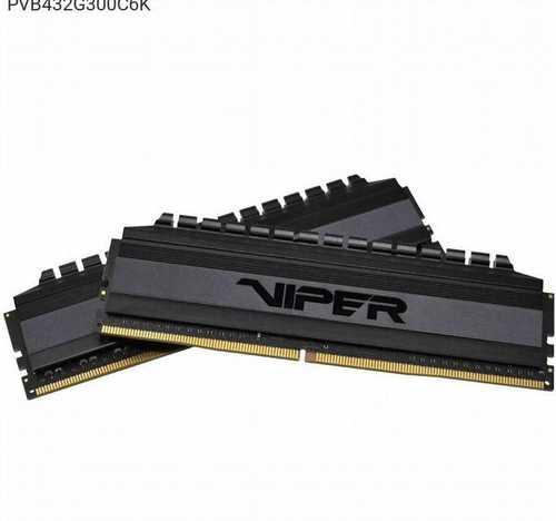 PVB432G300C6K, Комплект памяти patriot Viper 4 Black