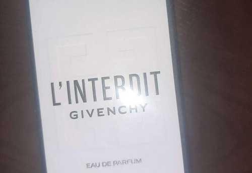 Духи женские linterdit Givenchy 80мл