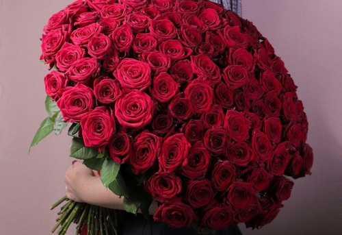 Цветы букеты 101 роза розы оптом доставка букет