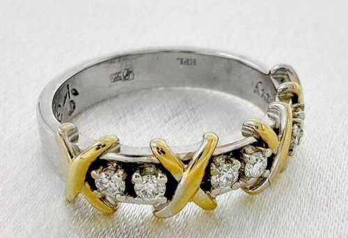 Золотое кольцо с бриллиантом Эпл