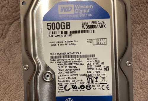 Жесткий диск Western Digital WD5000aakx