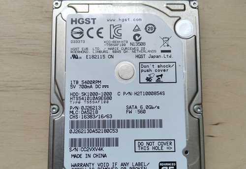 Жесткий диск 2.5" hdd hgst 1Tb SATA 6Gb/s