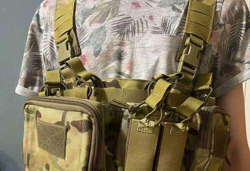 Нагрудник ASR D3-Heavy chest rig Мультикам