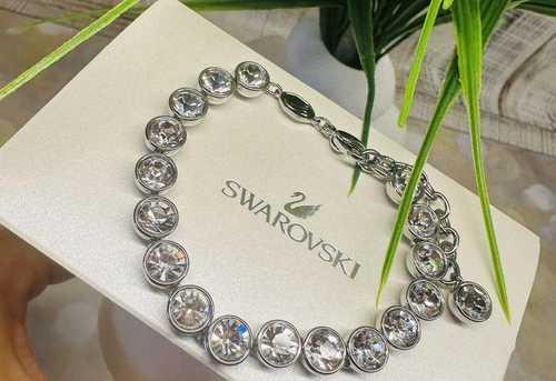 Браслет swarovski imber tennis белый