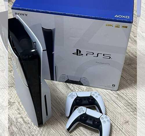 Sony playstation 5 с дисководом 2 джойстика