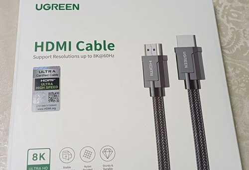 Hdmi-кабель 2.1 ugreen Ultra Speed 48 Гбит/с, 2м