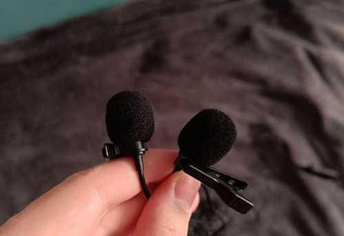 Микрофон петличка двойной Вoyа BY-М1dм