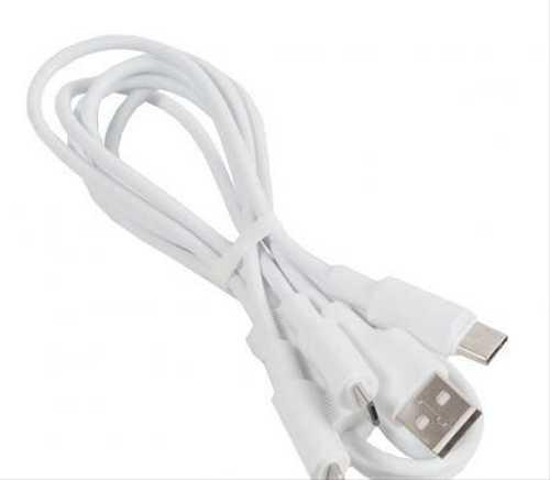 Кабель USB hoco X25 Soarer 3 в 1 для Lightning, Mi