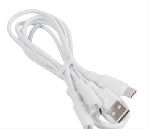 Кабель USB hoco X25 Soarer 3 в 1 для Lightning, Mi