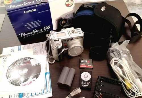 Компактный фотоаппарат Canon Power Shot G6