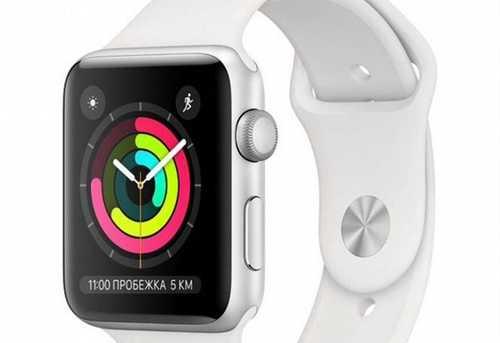 Apple Watch S3 38mm Silver Al/White Sport Band
