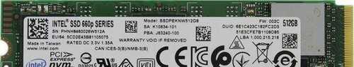SSD Intel 660p 512 Гб ssdpeknw512g8x1 M.2 PCI-E