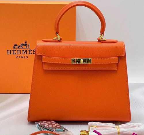 Сумка Hermes натуральная кожа