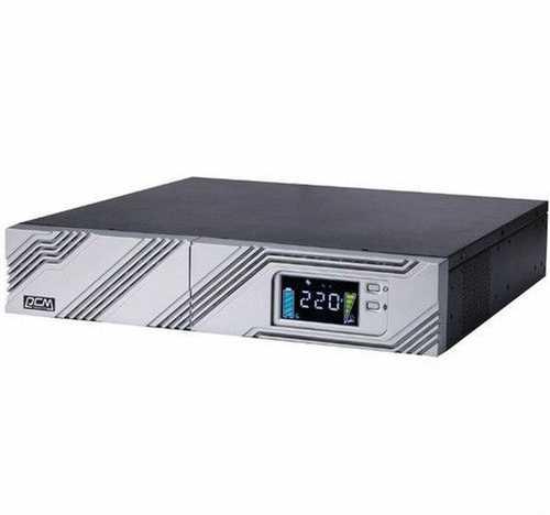 PowerCom SMART RT SRT-1500A LCD ибп Line-Interactive, 1500VA / 1350W, Rack/Tower, IEC, Serial USB, S