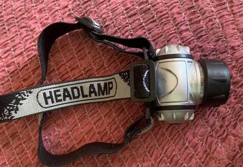 Налобный мощный яркий фонарь / Headlamp