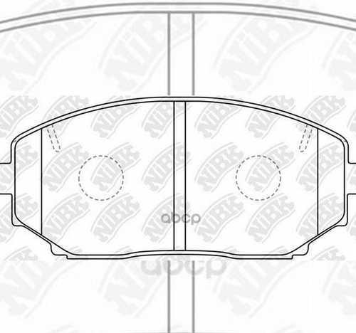 Колодки тормозные дисковые перед PN3813 NiBK