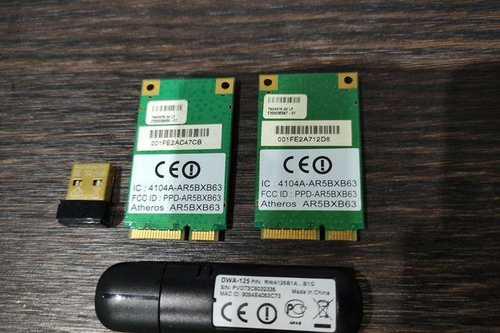 WiFi карточки AR5BXB63, DWA-125, Archer T1U 5 Gghz