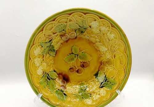 Блюдо тарелка 25см Ягоды керамика фаянс Конаково
