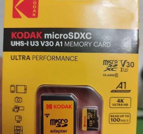 Карта памяти microsd 128 гб kodak