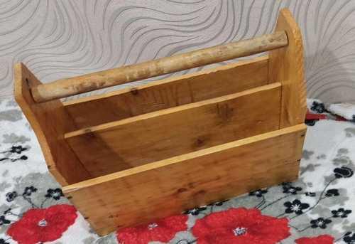 Самодельный деревянный ящик для инструментов
