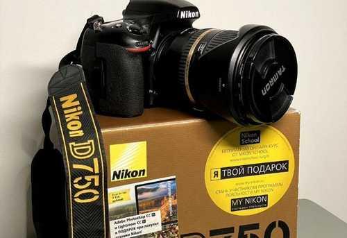 Nikon d750 + tamron 24-70 vc