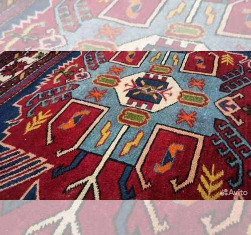 Антикварный ковер килим шерсть 30-40е годы